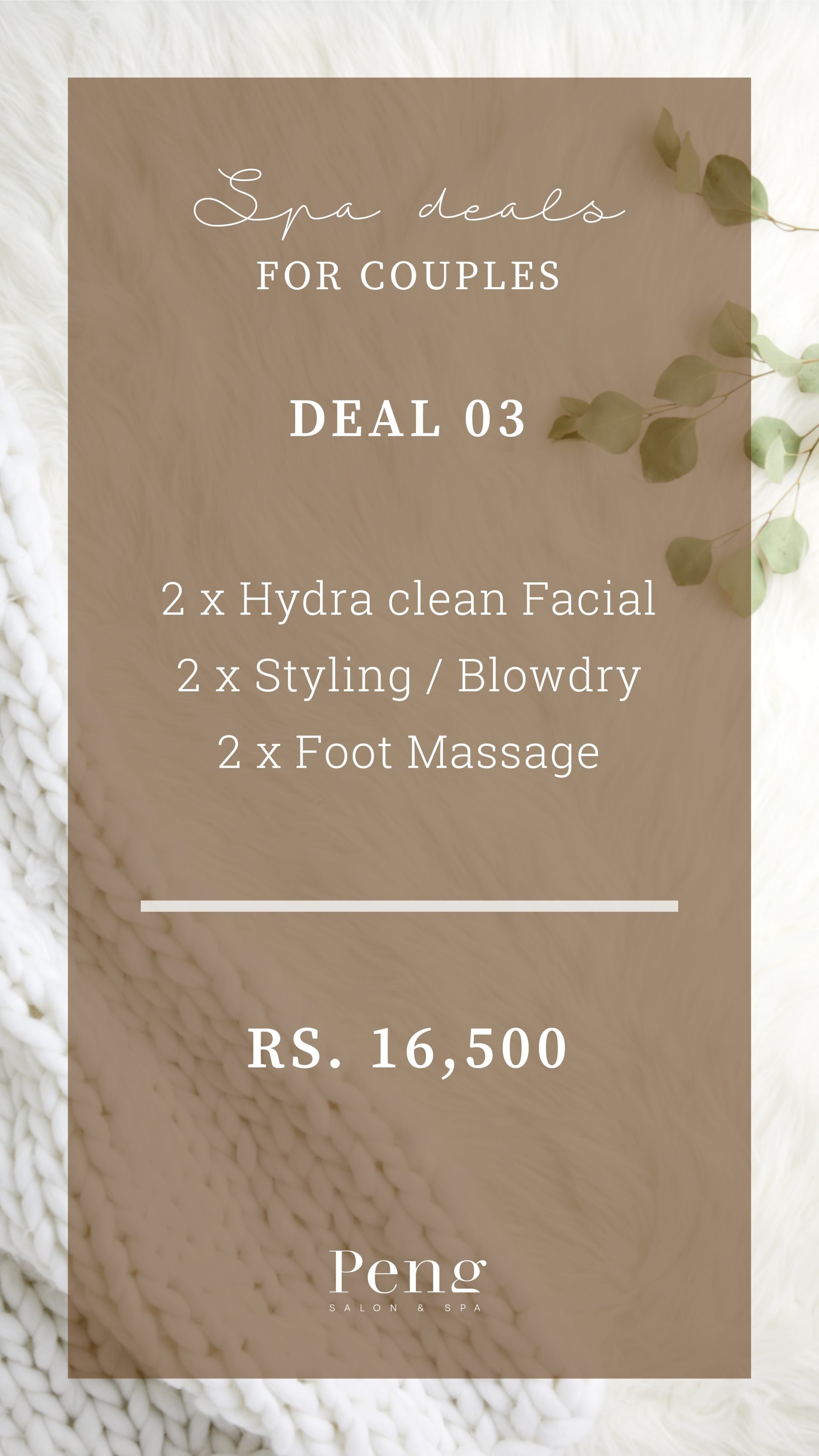 Couple packages – Peng Salon & Spa