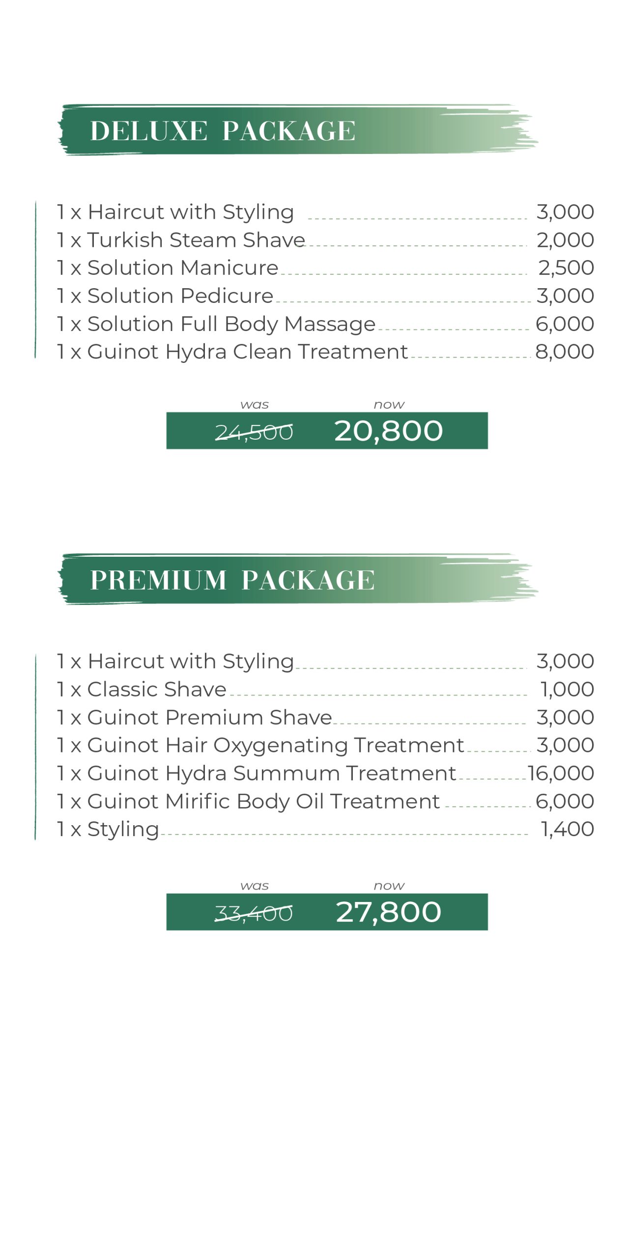Groom packages – Peng Salon & SPA